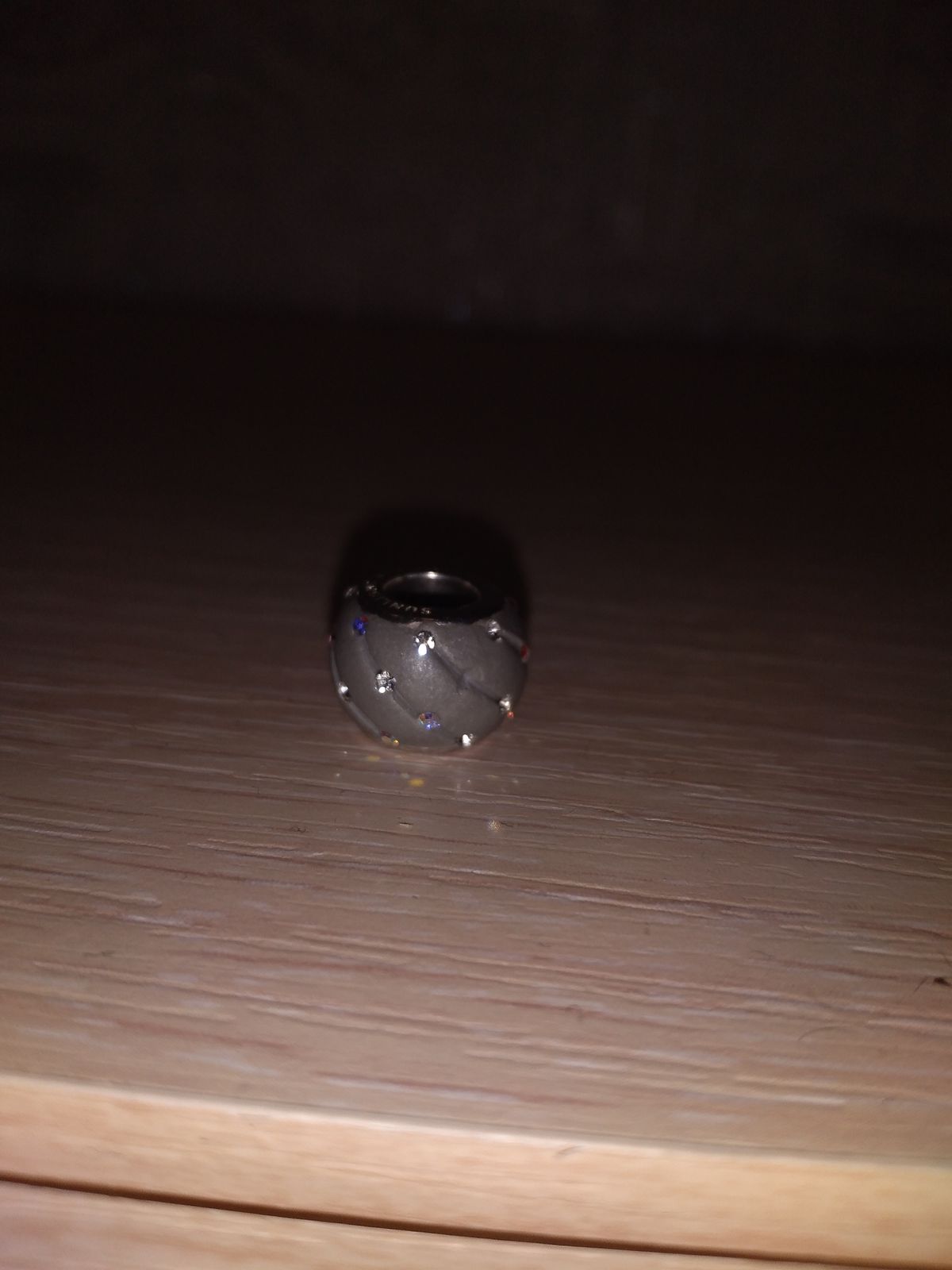 Серебряная подвеска - шарм с кристаллами Swarovski SUNLIGHT: белое ...