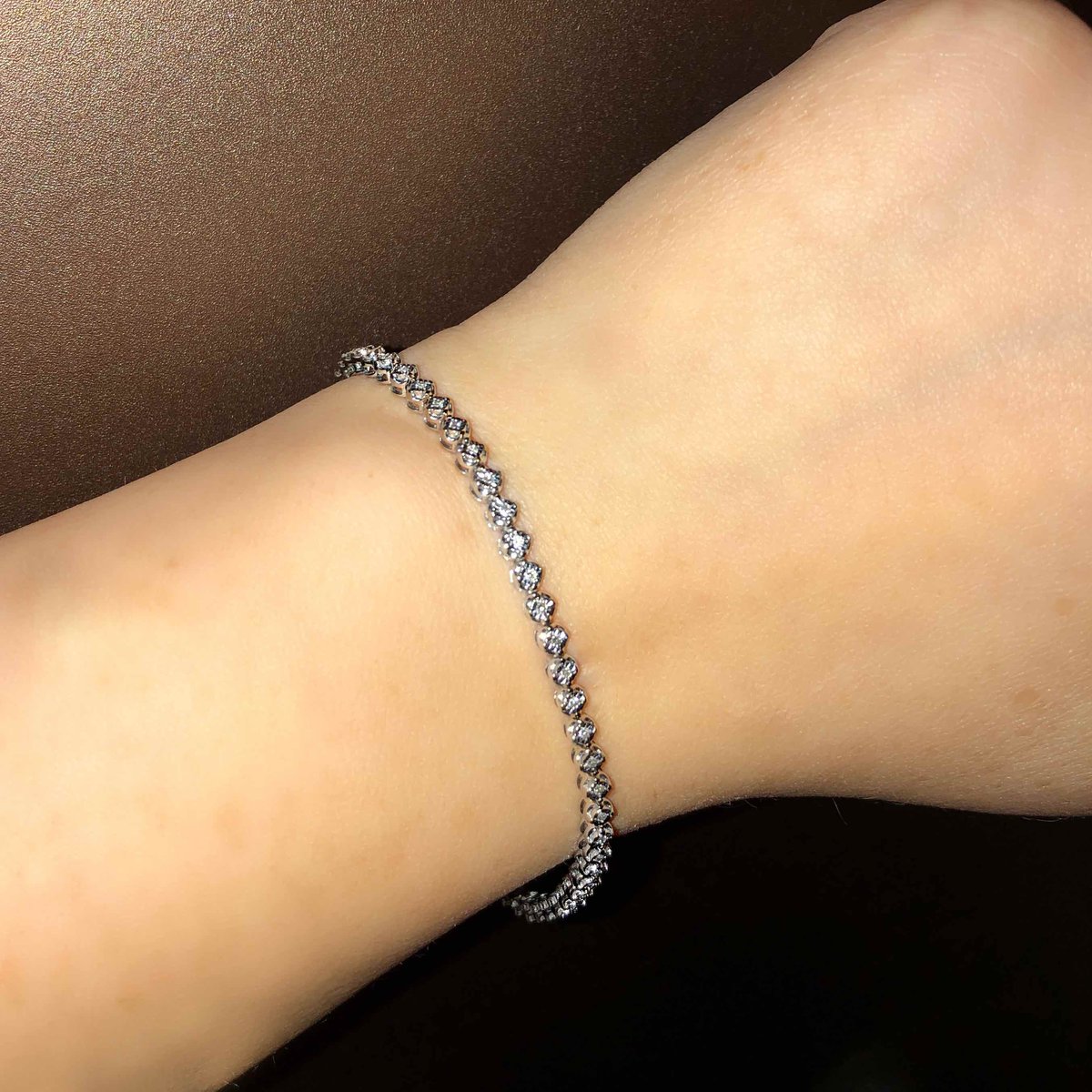 Золотой браслет с бриллиантами SUNLIGHT: белое золото 585 пробы ...