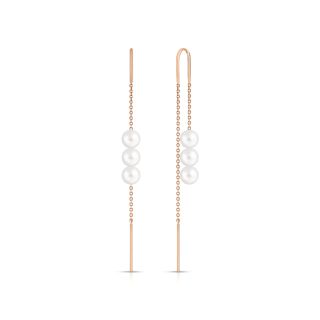 Золотые серьги с жемчугом МОСКОВСКИЙ ЦЕПЕВЯЗАЛЬНЫЙ ЗАВОД СЦЛ108/3К ...