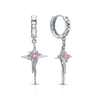 Серебряные серьги с фианитами KRUGER STUDIOS S62838-C9W-01: белое ...